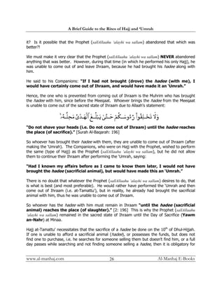 Hajj Umrah guide | PDF