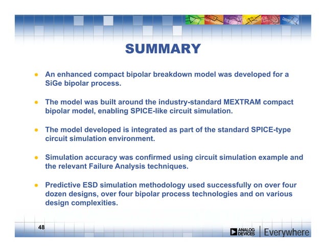 SPICE Compatible Models for Circuit Simulation of ESD Events | PDF