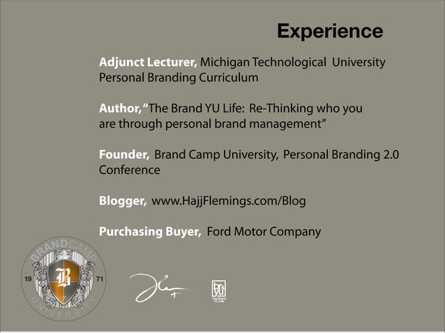 Hajj Flemings - Visual Resume (Resume 2.0) | PDF