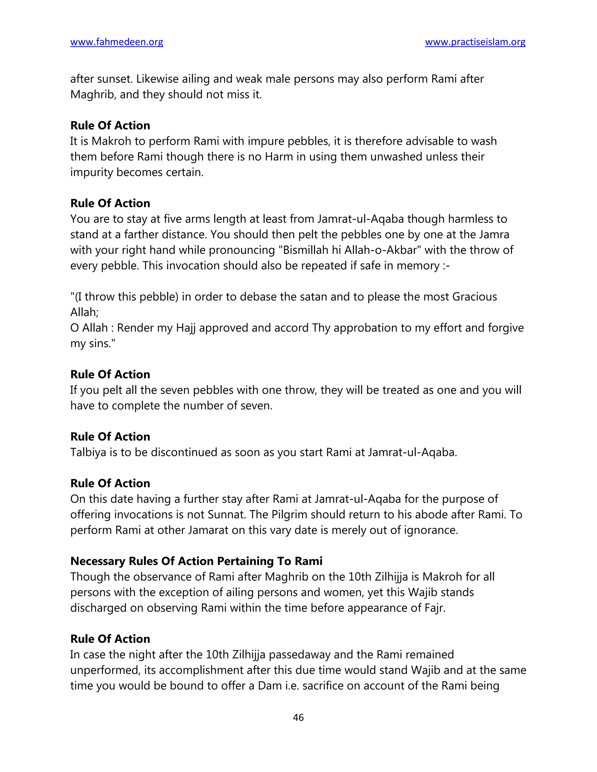 Hajj merits and precepts | PDF