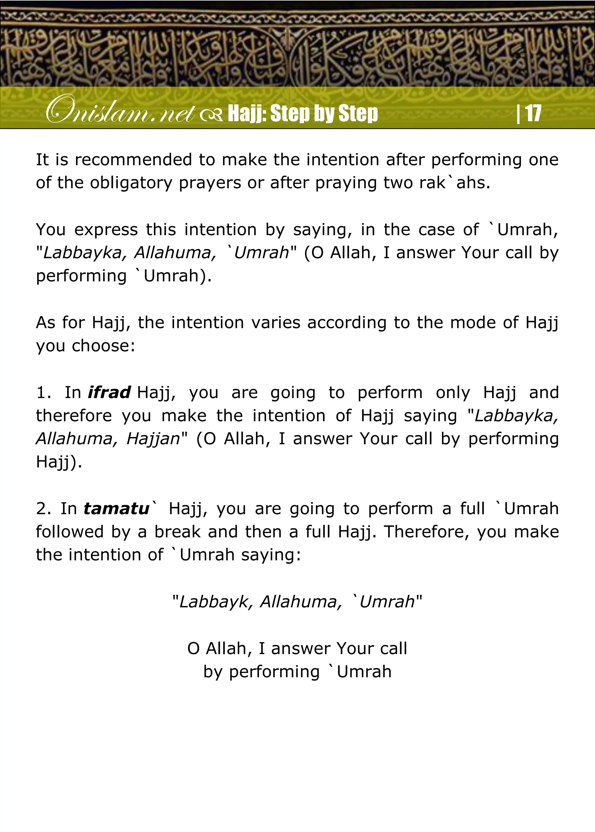 Hajj Step by Step | PDF | Islam | Religion & Spirituality