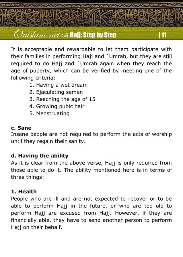 Hajj Step by Step | PDF | Islam | Religion & Spirituality