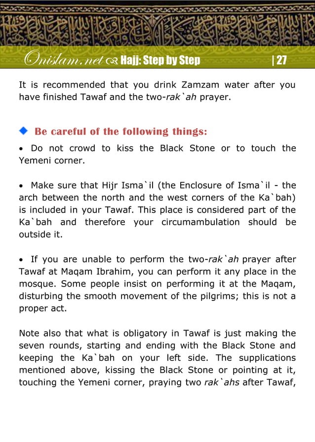 Hajj Step by Step | PDF | Islam | Religion & Spirituality