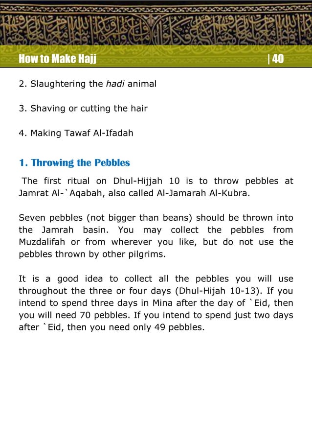 Hajj Step by Step | PDF | Islam | Religion & Spirituality