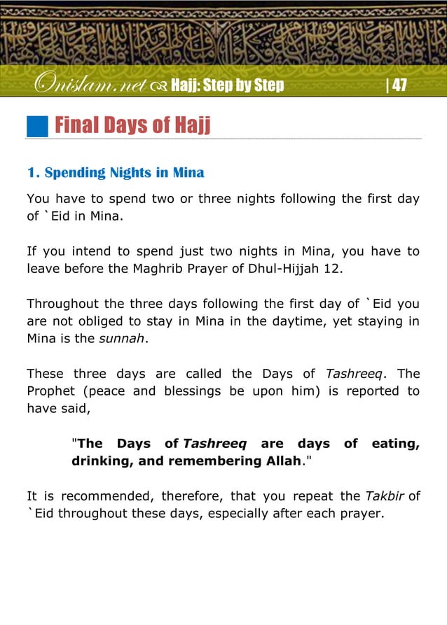 Hajj Step by Step | PDF | Islam | Religion & Spirituality