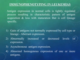 ROLE OF FLOW CYTOMETRY IN LEUKEMIAS | PPTX