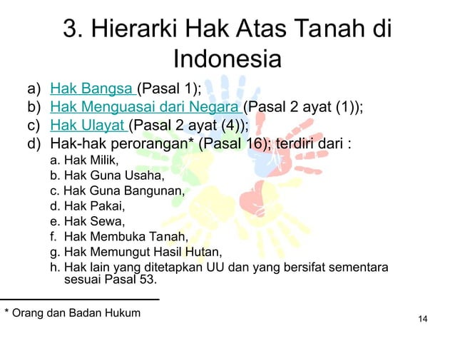 Hak-Hak Atas Tanah.ppt...................................... | PPT