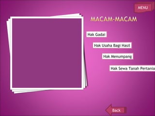 Hak hak atas tanah dan sistem konversi atas tanah | PPT