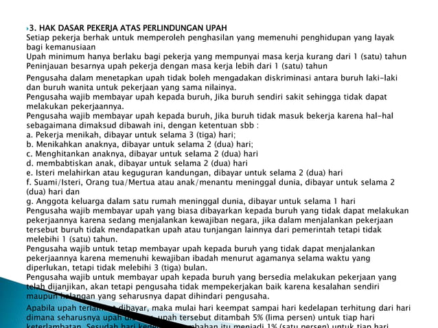 Hak hak pekerja | PPTX