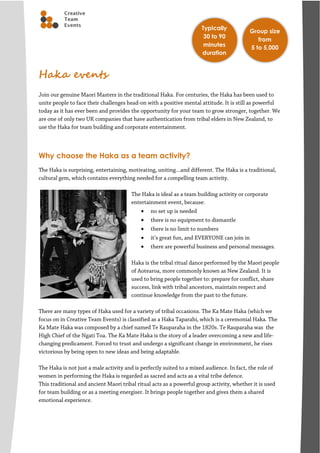 Haka events-brochure | PDF