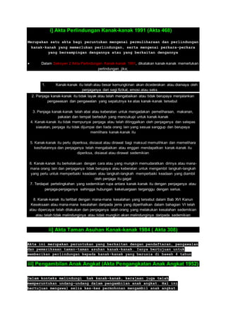 Hak asasi kanak-kanak | PDF