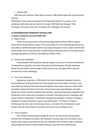 Hak asasi manusia | DOCX