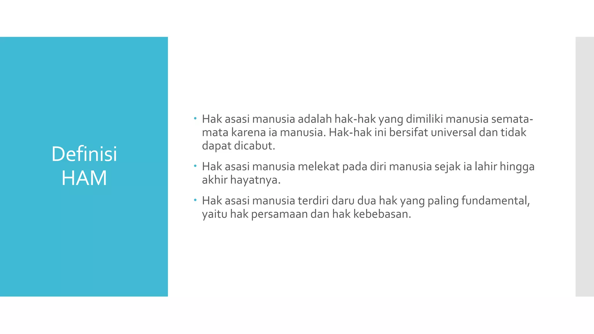 Hak Asasi Manusia (HAM) | PPT
