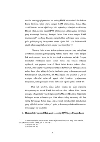 Hak asasi manusia (ham) dan hukum islam | RTF