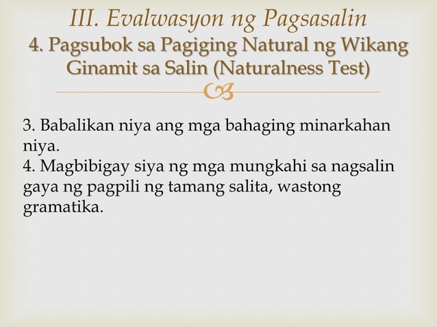 Hakbang-hakbang na Yugto ng Pagsasalin | PPTX