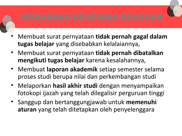 Hak dan kewajiban beasiswa | PPT