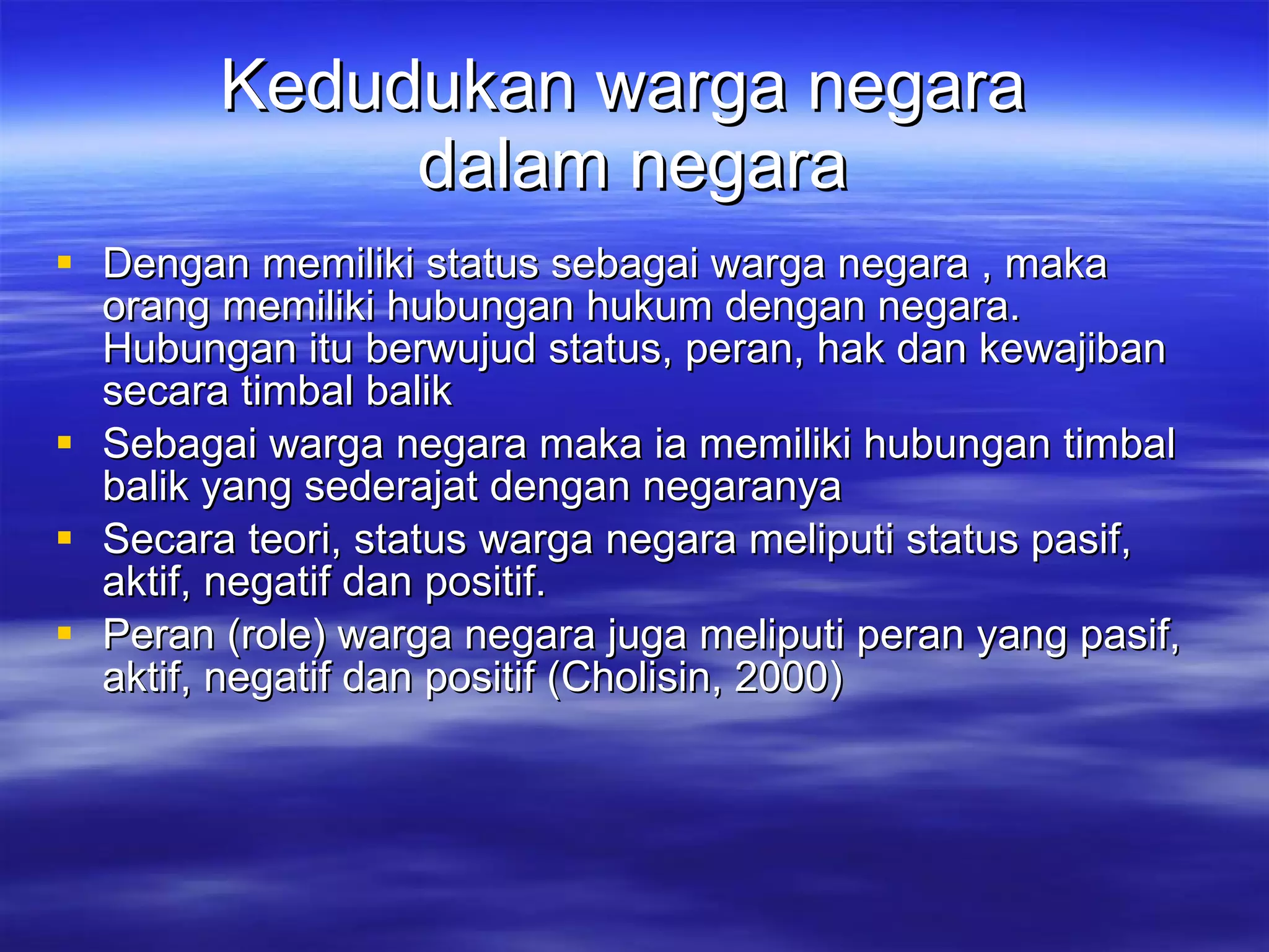 Hak dan kewajiban warga negara | PPT