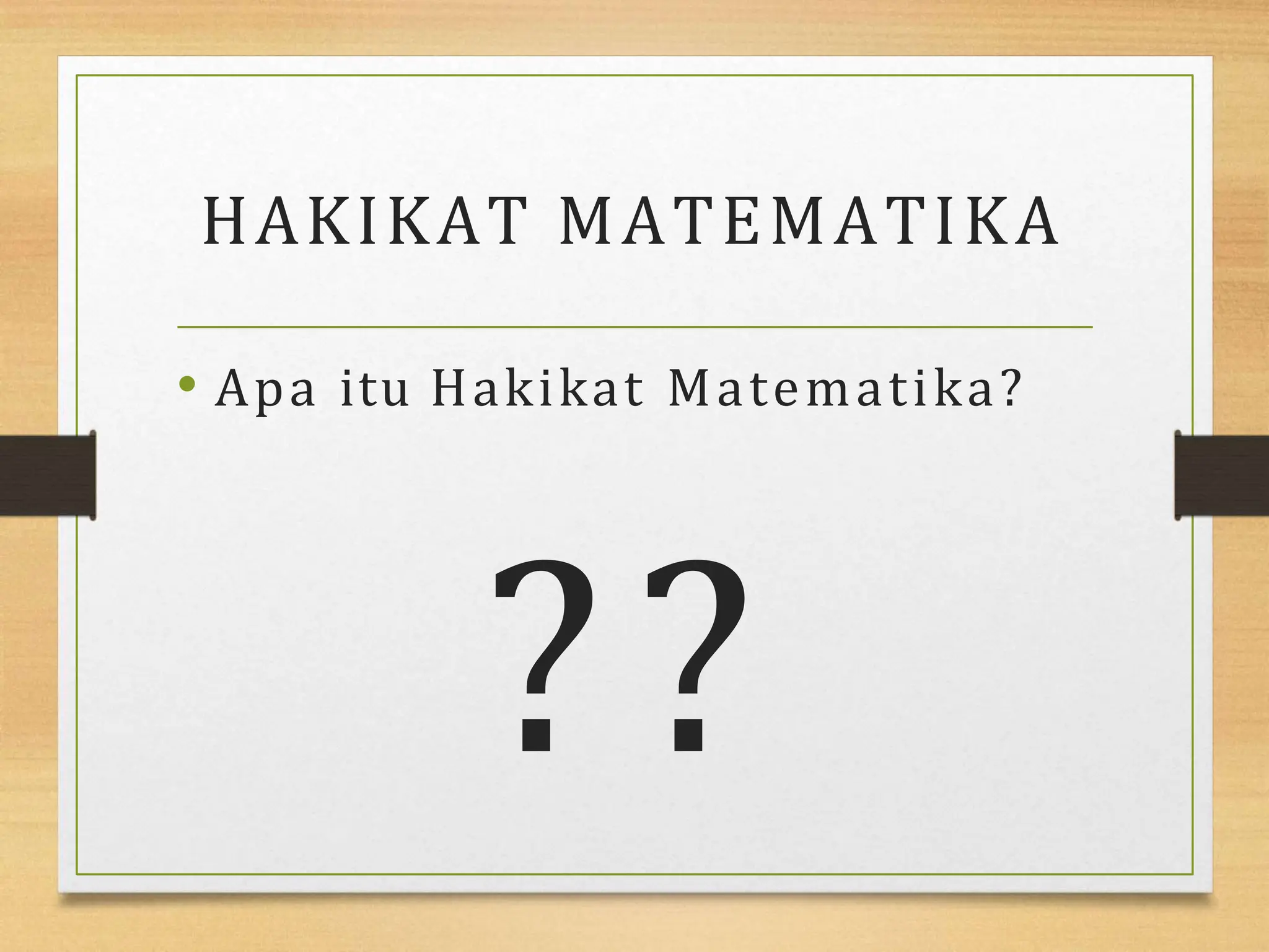 Hakekat Pembelajaran Matematika dalam pembelajaran | PPTX