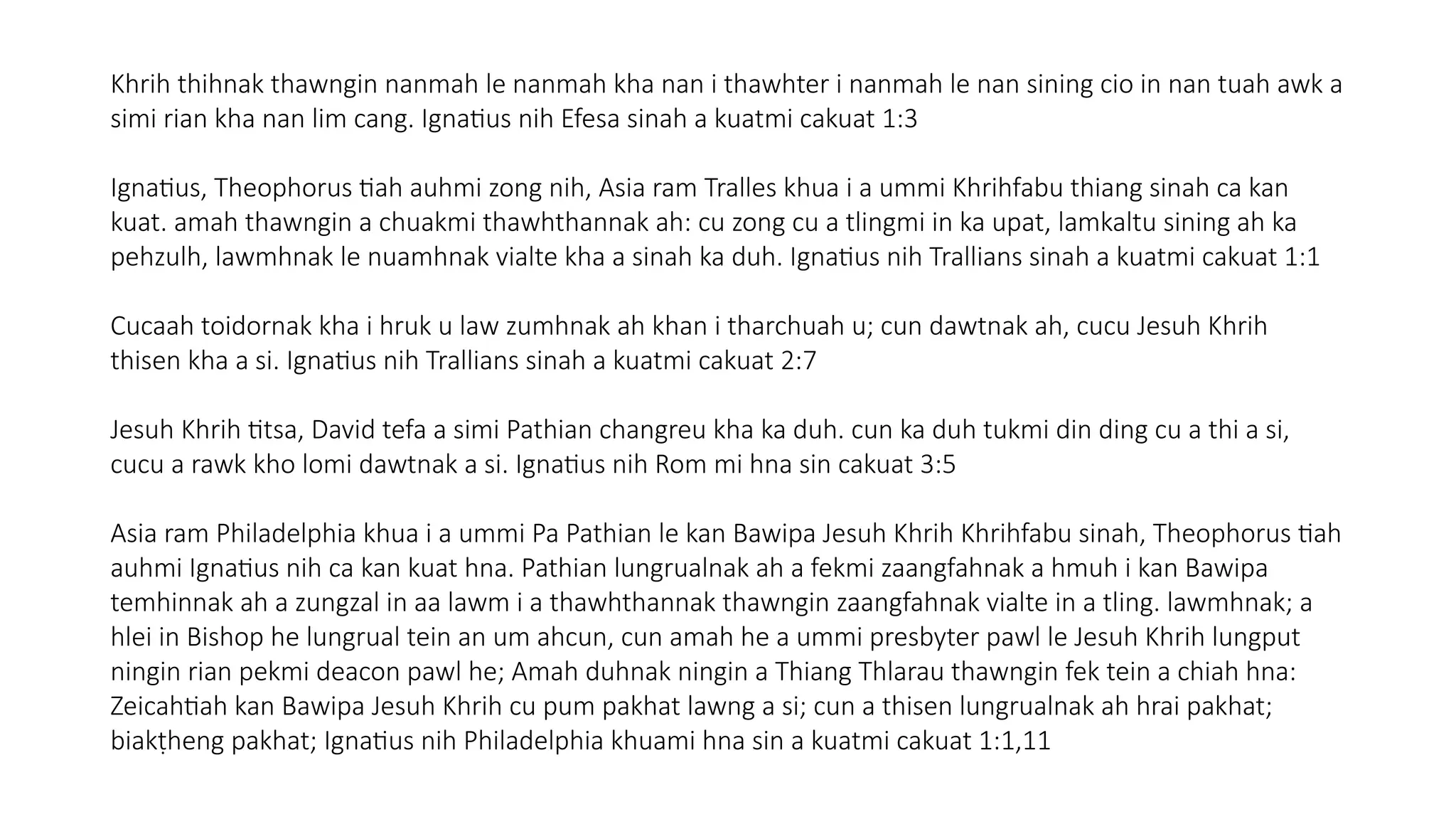 Hakha Chin (Lai holh) - The Precious Blood of Jesus Christ - Jesuh ...