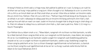 Hakha Chin (Lai holh) - The Precious Blood of Jesus Christ - Jesuh ...