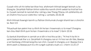 Hakha Chin (Lai holh) - The Precious Blood of Jesus Christ - Jesuh Khrih A sunglawi mi thisen.pptx