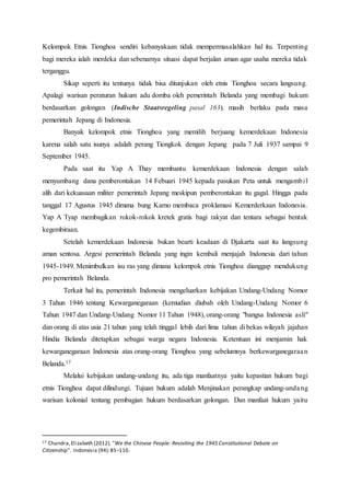 Hak identitas nama masyarakat keturunan tionghoa studi kasus ynp hong ...