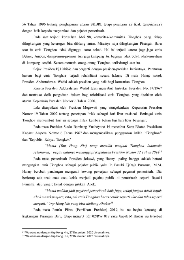 Hak identitas nama masyarakat keturunan tionghoa studi kasus ynp hong ...