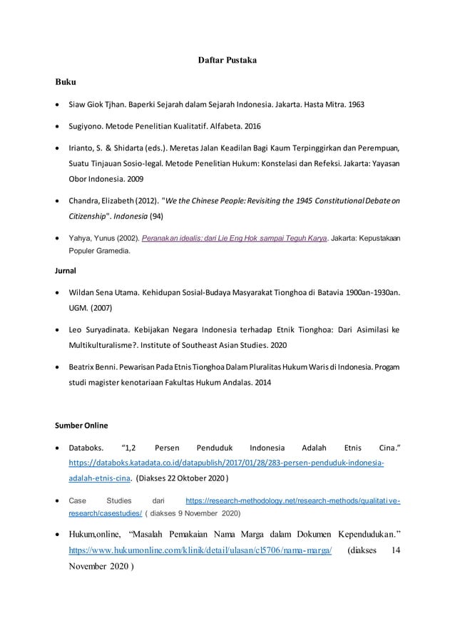 Hak identitas nama masyarakat keturunan tionghoa studi kasus ynp hong ...