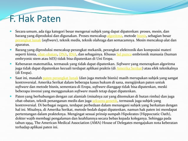 Haki hak atas kekayaan intelektual | PPTX