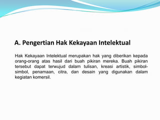 Haki hak atas kekayaan intelektual | PPTX