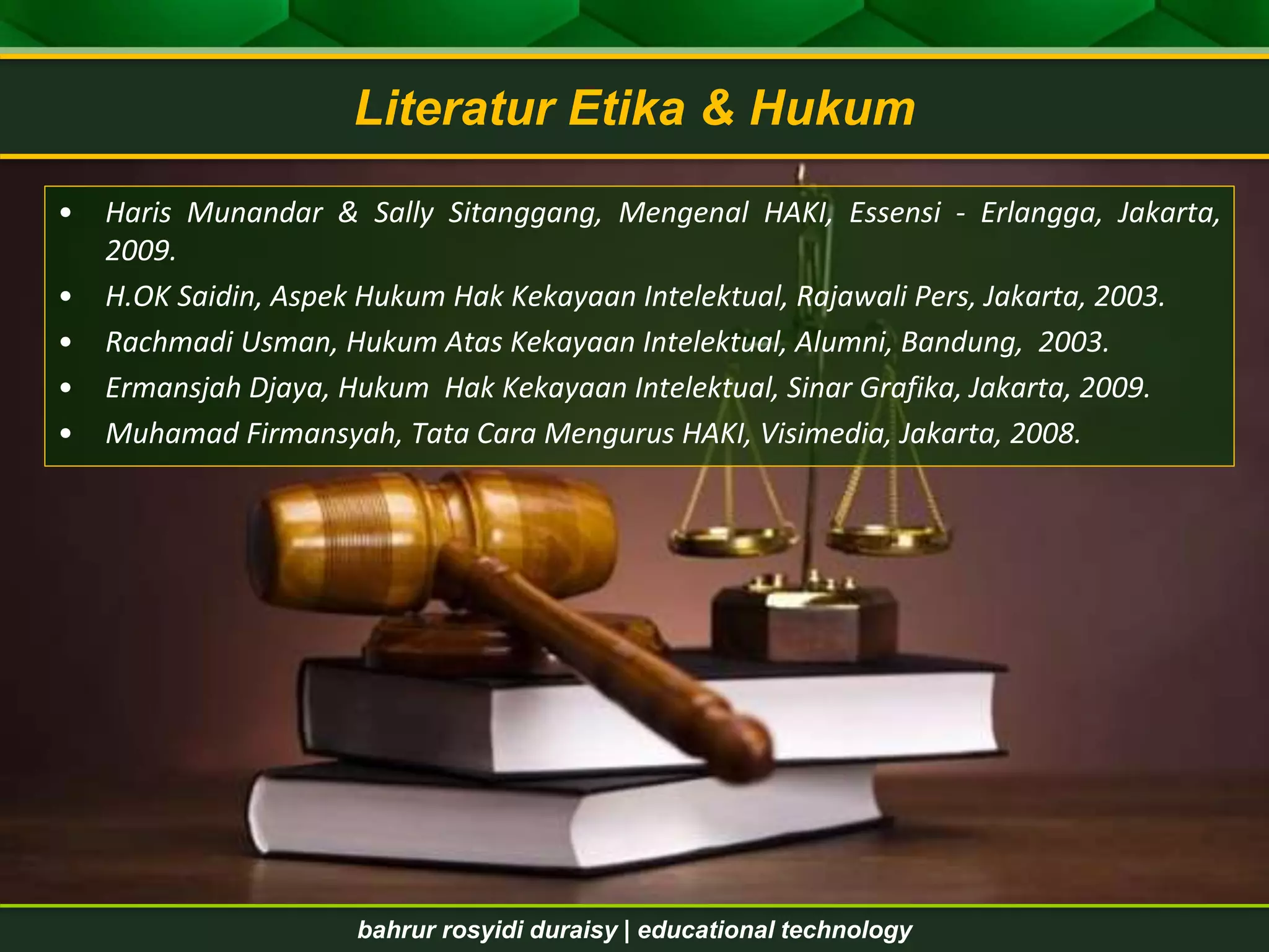 HAK KEKAYAAN INTELEKTUAL | PPSX