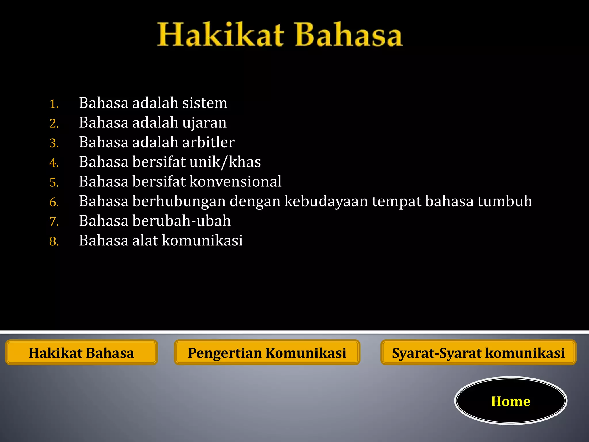 Hakikat bahasa | PPTX