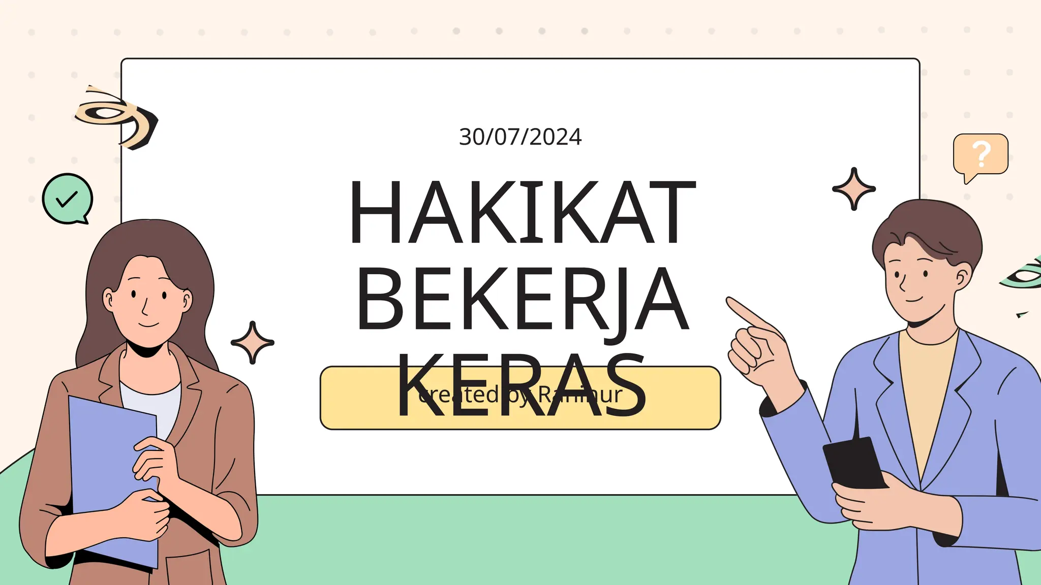 pembelajarn PAI kelas X tentang hakikat kerja keras | PPTX