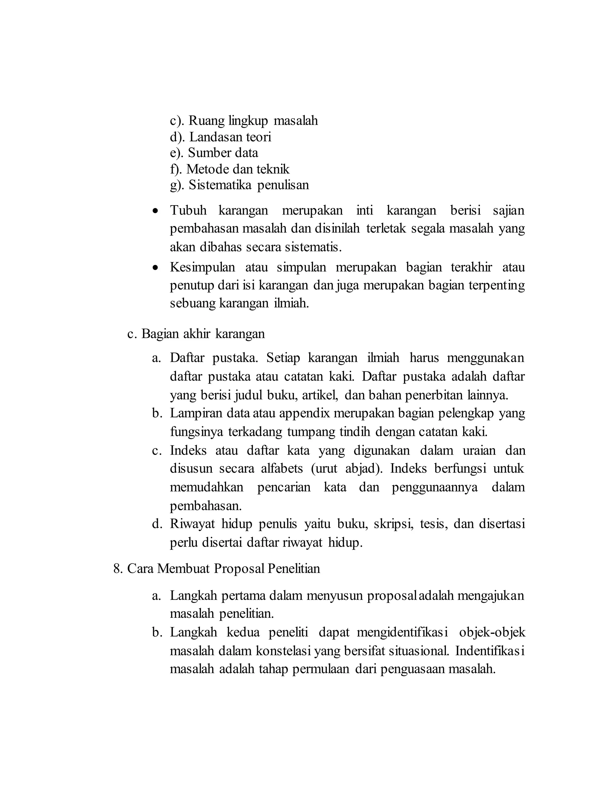 Hakikat karya ilmiah | DOCX