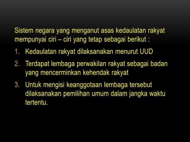 Hakikat kedaulatan rakyat | PPTX