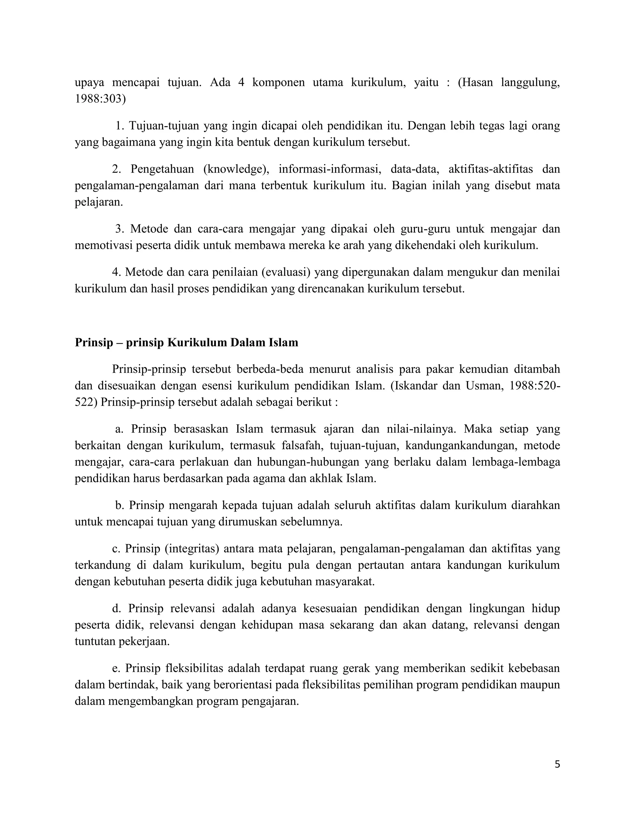 HAKIKAT KURIKULUM PENDIDIKAN DALAM ISLAM.docx