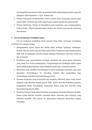 Hakikat Kurikulum Pendidikan dalam Islam | PDF