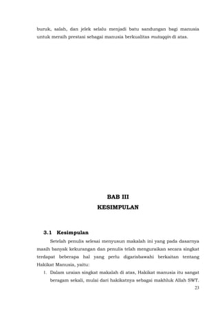 Hakikat manusia bab I | RTF