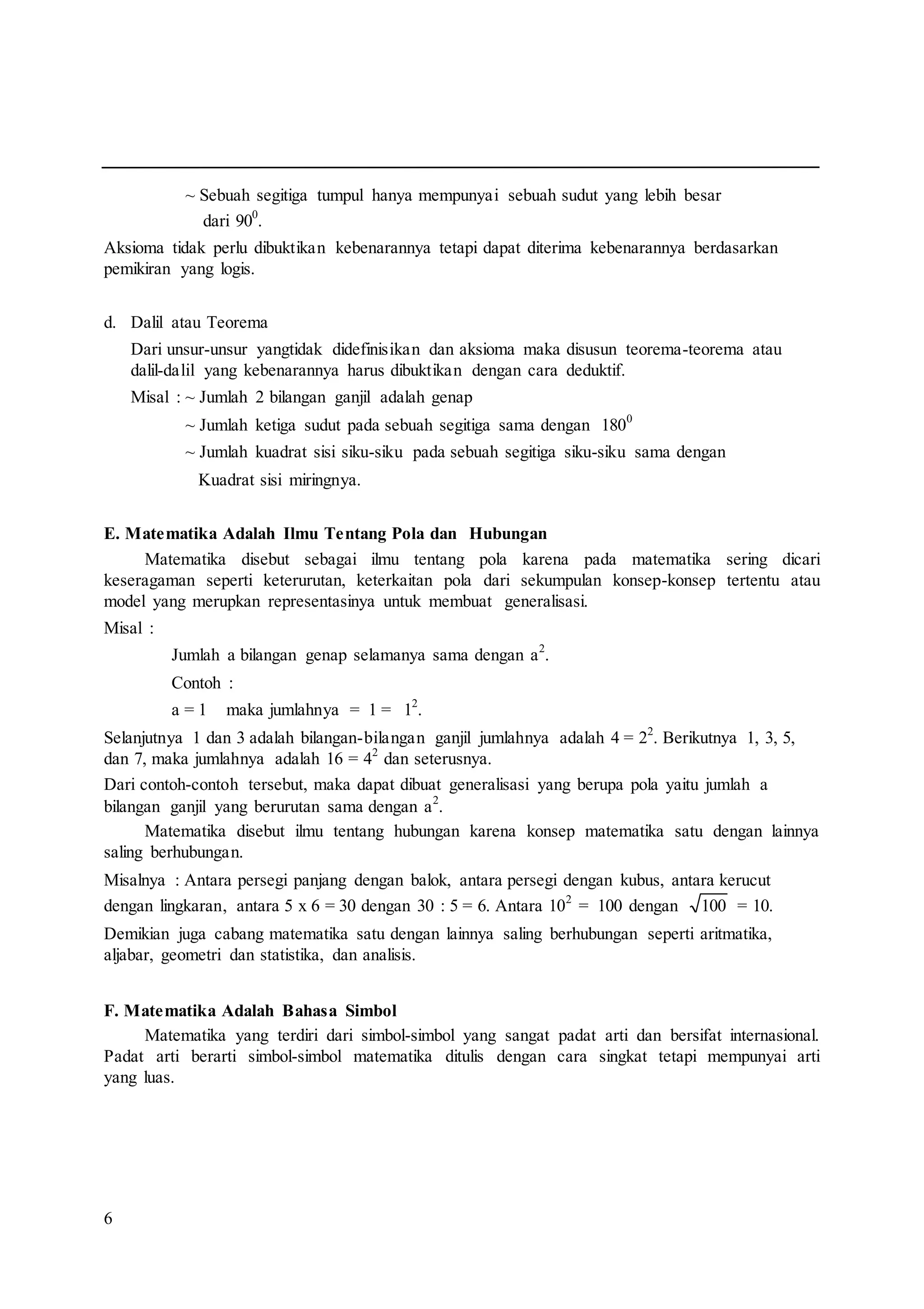 Hakikat Matematika | DOCX