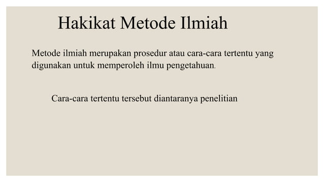 Hakikat Metode Ilmiah.pptx
