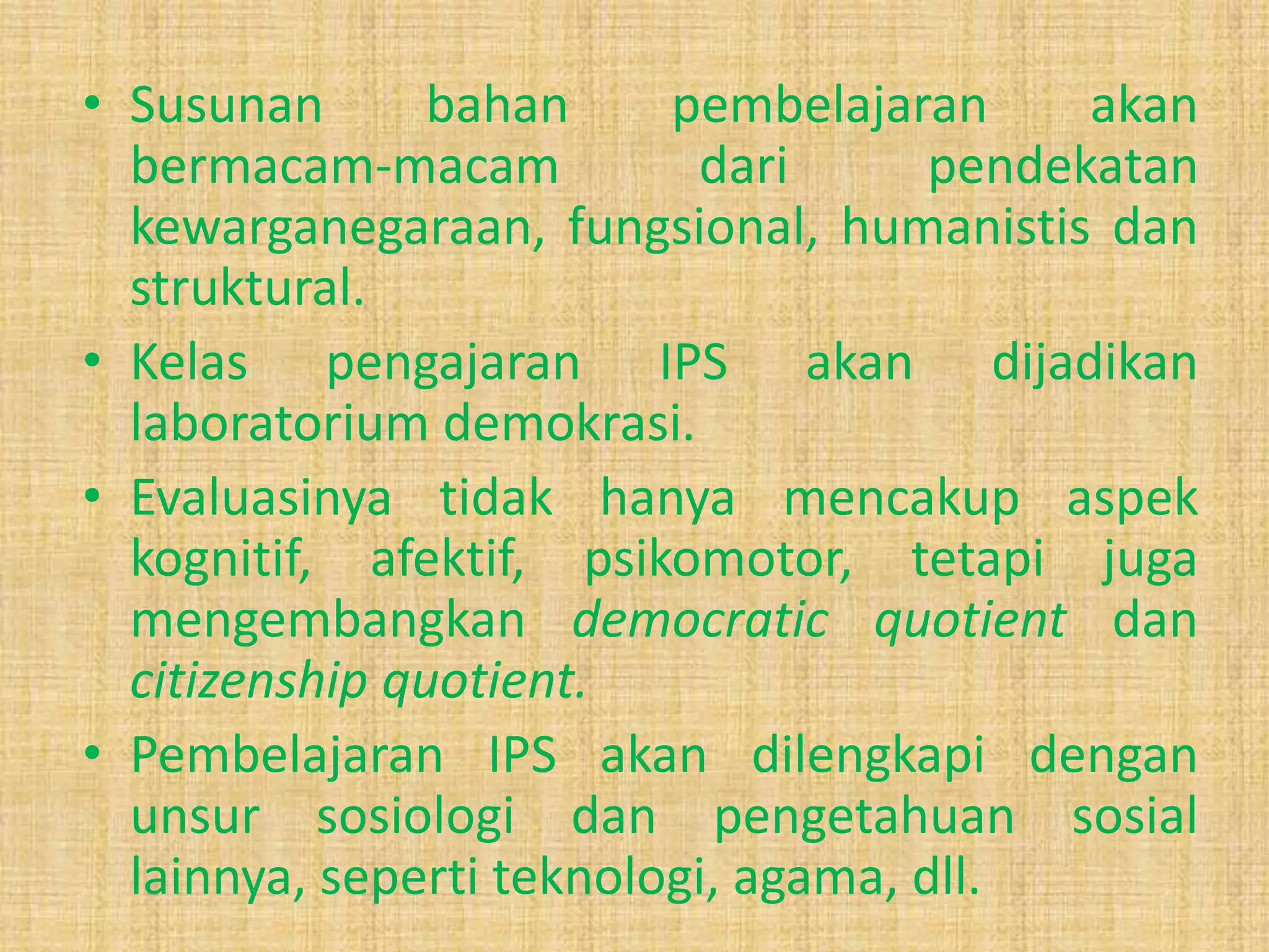 Hakikat n karakteristik ips new | PPTX