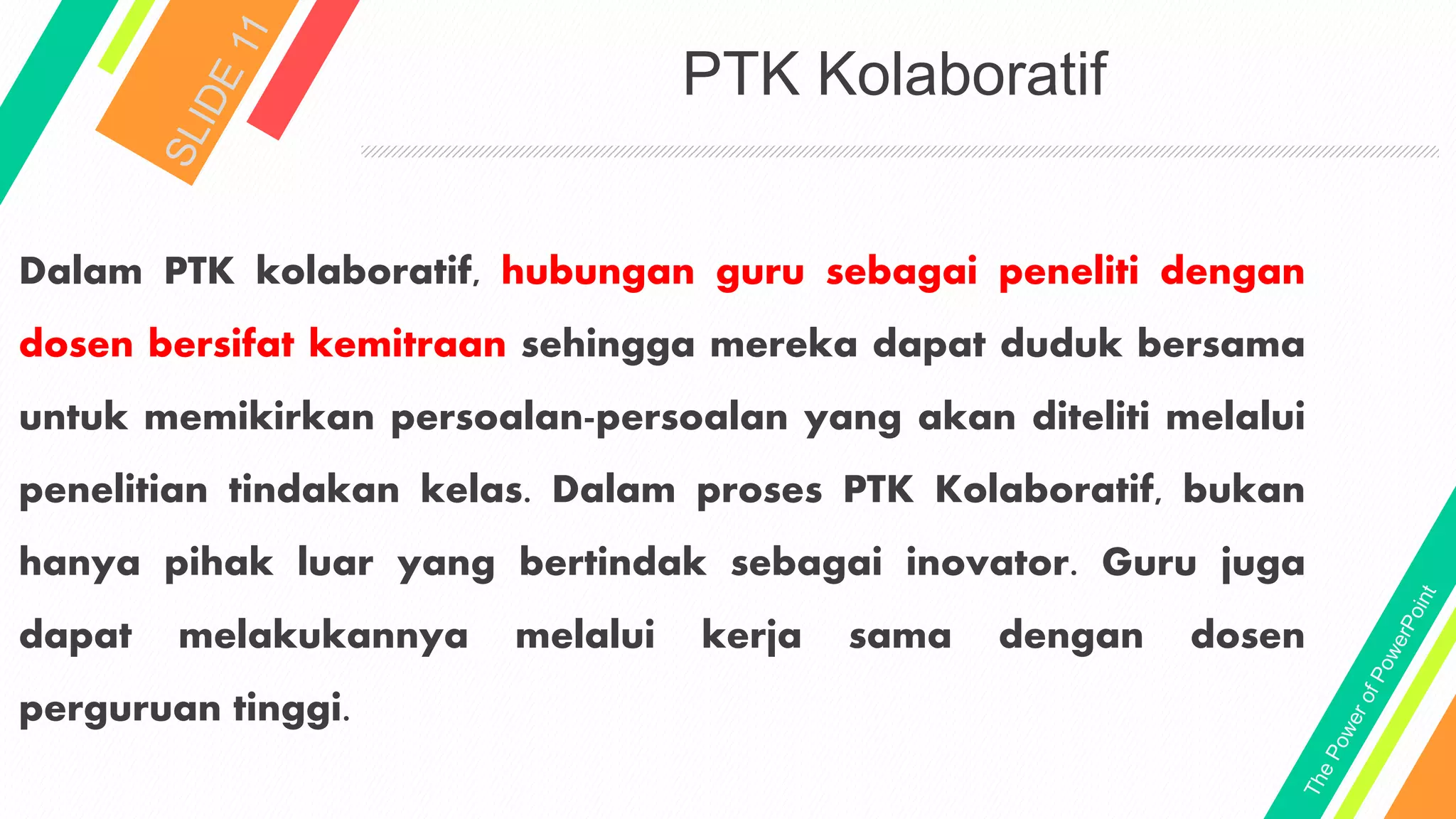 Hakikat penelitian tindakan kelas | PPTX