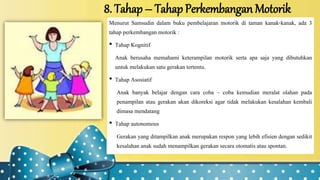 Hakikat perkembangan motorik anak | PPTX