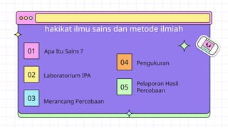 Hakikat Sains dan Metode Ilmiah IPA kelas 7 Kurmer | PPTX