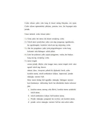 Hakikat sastra utawa objek formal | DOCX