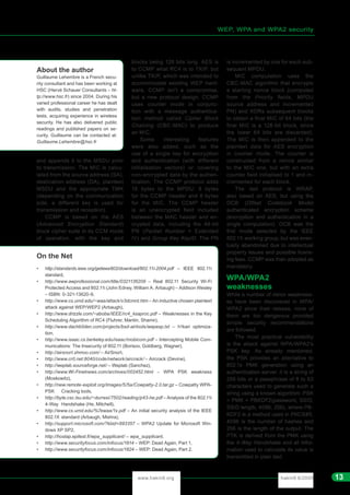 Wi-Fi security – WEP, WPA and WPA2 | PDF