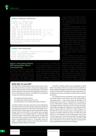 Wi-Fi security – WEP, WPA and WPA2 | PDF