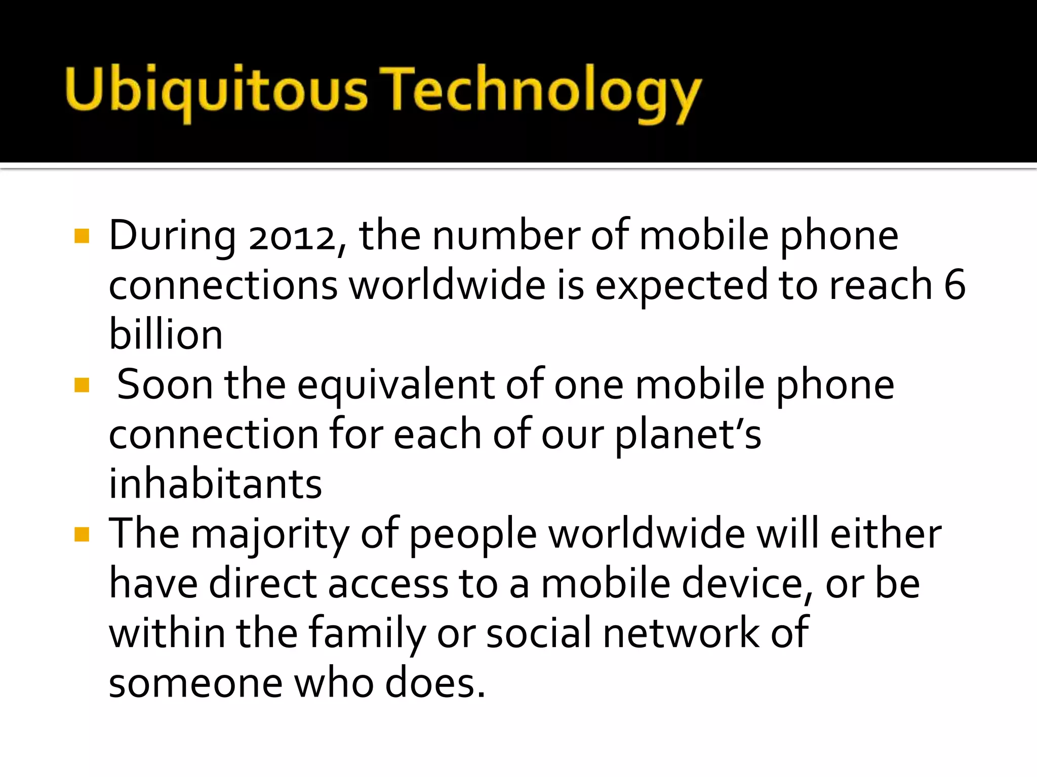 Ubiquitous technology to facilitate preparedness, practice, and ...