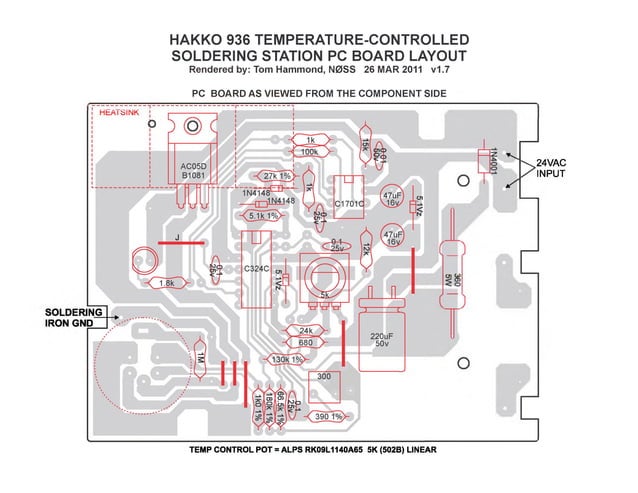 Hakko 936. Gordak 952. diy. analog soldering station. schematic | PDF
