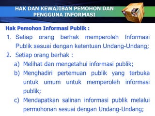 Hak memperoleh informasi | PPT